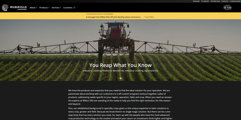 Wilbur-Ellis Agribusiness Launches New Website - Potato Country